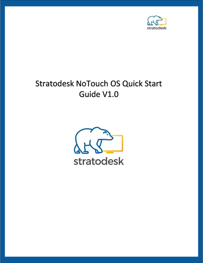 NoTouch OS Installation and Live Boot Quick Start Guide